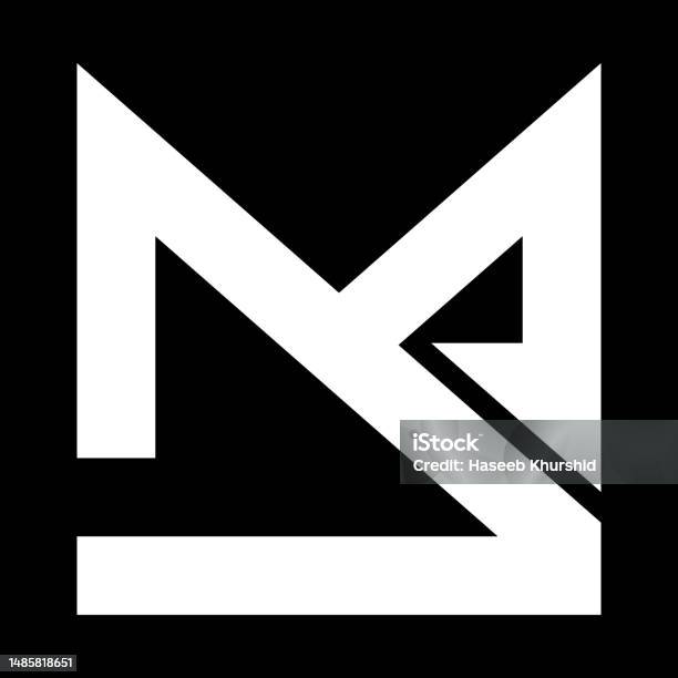Logo Sm Minimal Icône Dune Lettre Ms Sur Fond De Luxe Idée De Logo