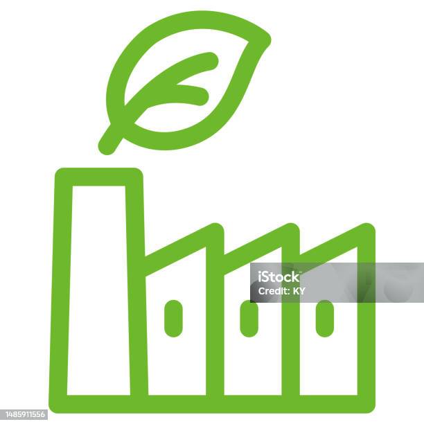 Icône De Plante Dusine Avec Feuille Icône De Ligne Simple Vectorielle