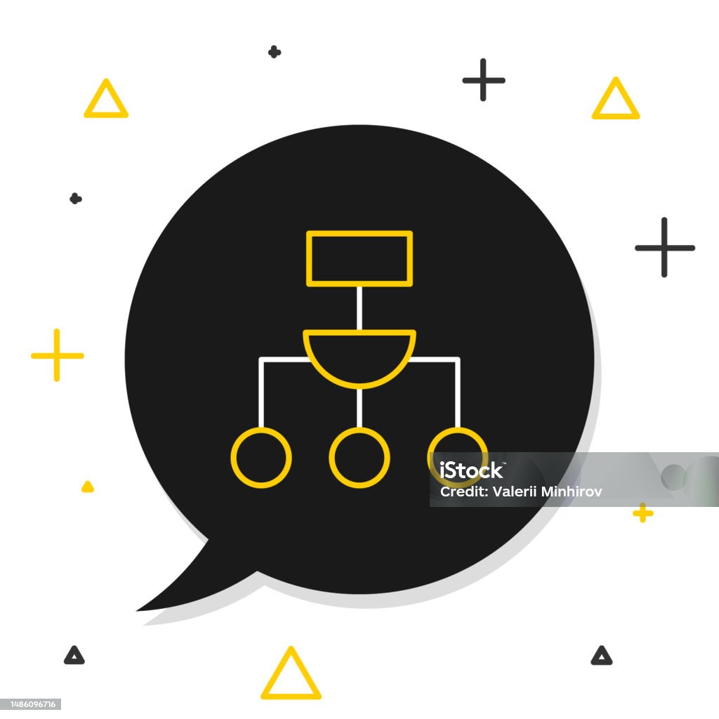 Line Algorithm Icon Isolated On White Background Algorithm Symbol Design From Artificial