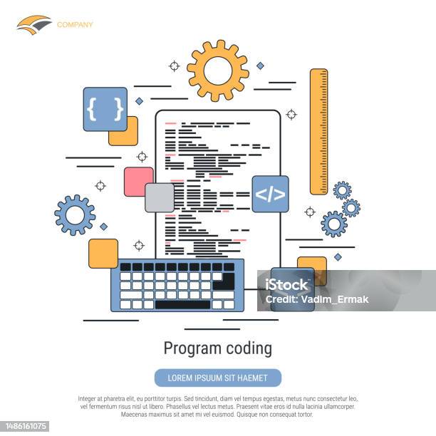 Program Coding Vector Concept Stock Illustration Download Image Now