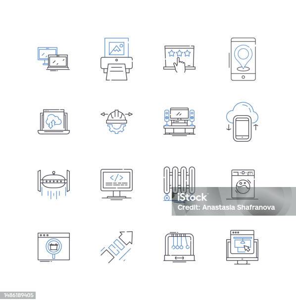 Conversational Agents Line Icons Collection Chatbots Virtual Assistants Ai Nlp Humanlike