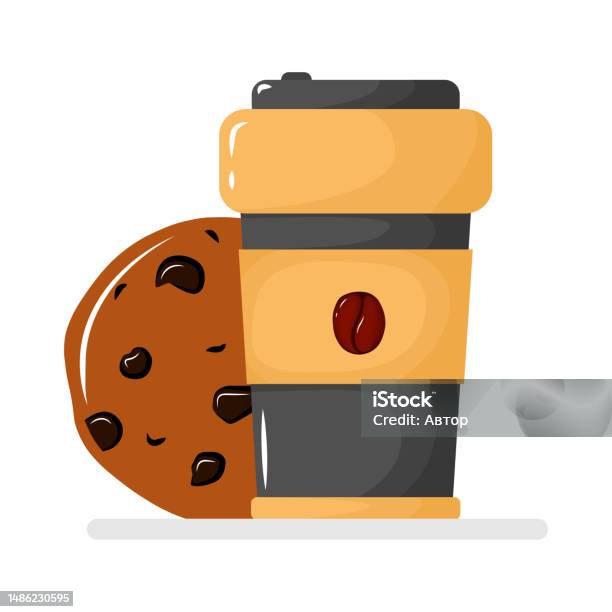 Cangkir Sekali Pakai Kopi Kartun Dengan Biji Kopi Dan Kue Amerika ... Cangkir Sekali Pakai Kopi Kartun Dengan Biji Kopi Dan Kue Amerika ...