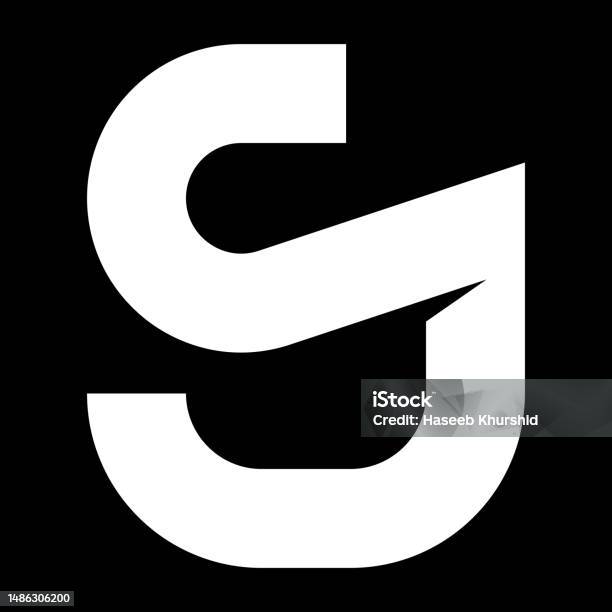Logo Sj Minimal Icône Dune Lettre Js Sur Fond De Luxe Idée De Logo