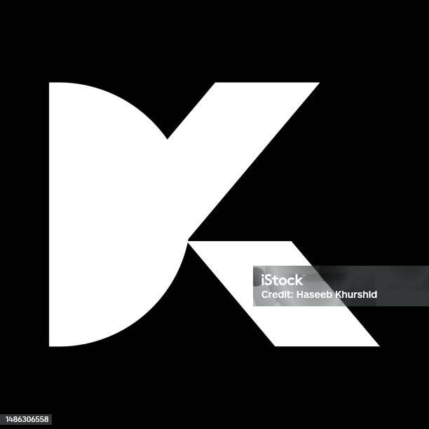 Logo Dk Minimal Icône Dune Lettre Kd Sur Fond De Luxe Idée De Logo