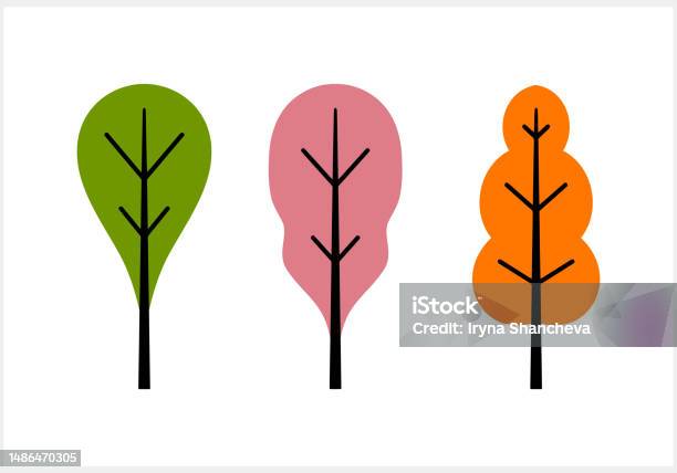 Icône Darbre De Dessin Animé Isolée Illustration De Stock Vectoriel Eps