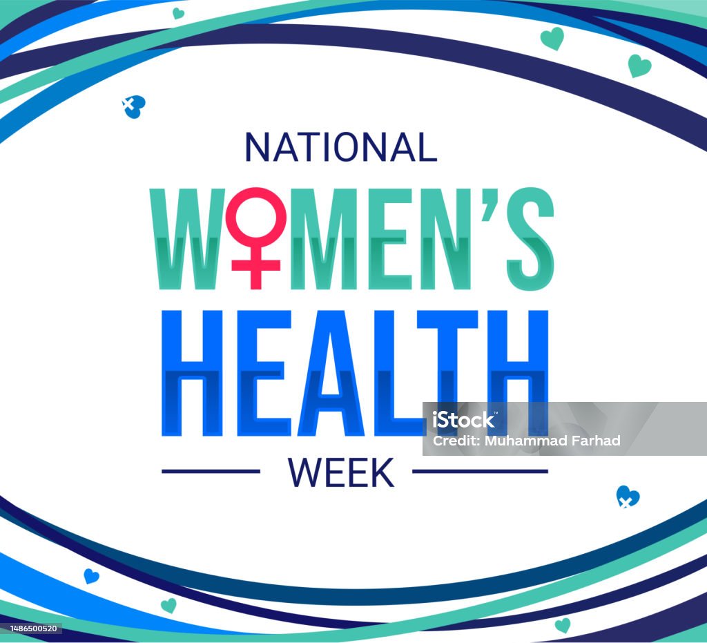National Womens Health Week Wallpaper With Colorful Typography And