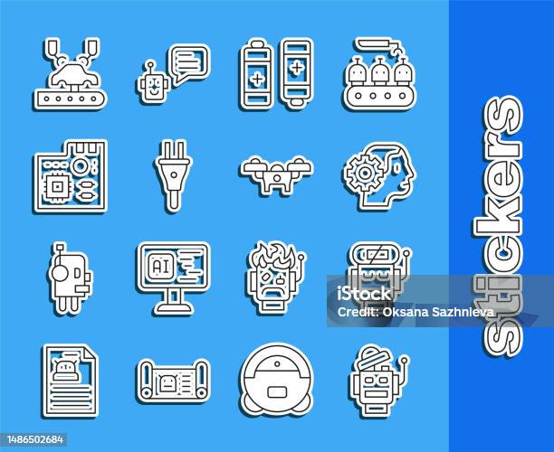 Set Line Robot Low Battery Charge Humanoid Robot Battery Electric Plug ... Set Line Robot Low Battery Charge Humanoid Robot Battery Electric Plug ...