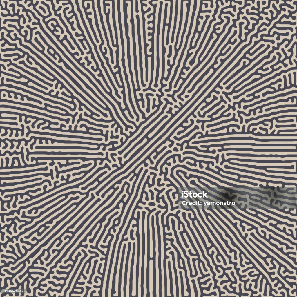 Radial Turing Pattern Reaction Diffusion Texture Vector Abstract