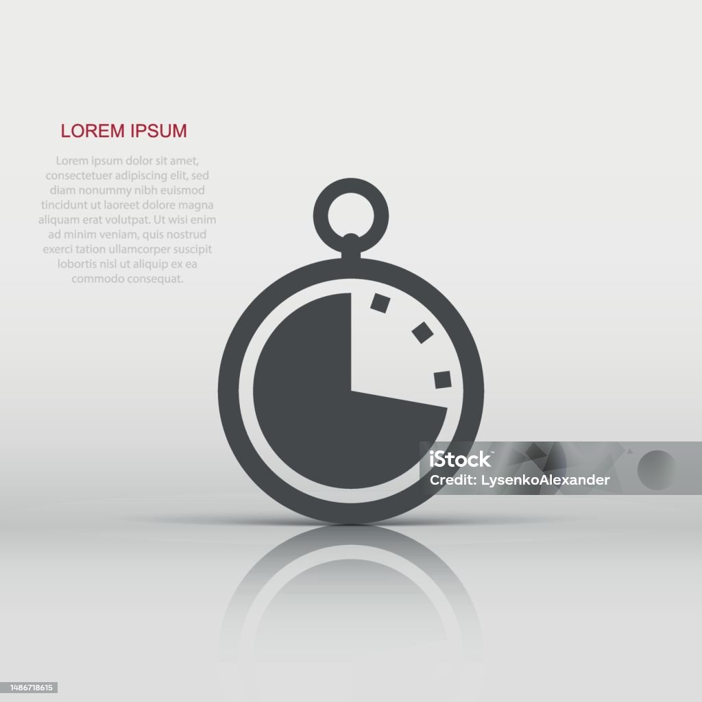 Vektoruhrtimersymbol Im Flachen Stil Piktogramm Der Illustration Des ... Vektoruhrtimersymbol Im Flachen Stil Piktogramm Der Illustration Des ...