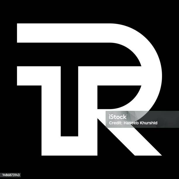 Logo Rt Minimal Icône Dune Lettre Tr Sur Fond De Luxe Idée De Logo