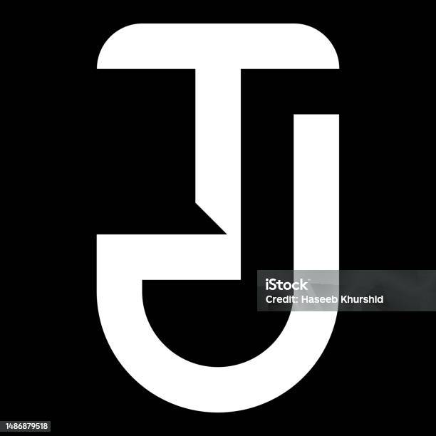 Logo Tj Minimal Icône Dune Lettre Tj Sur Fond De Luxe Idée De Logo