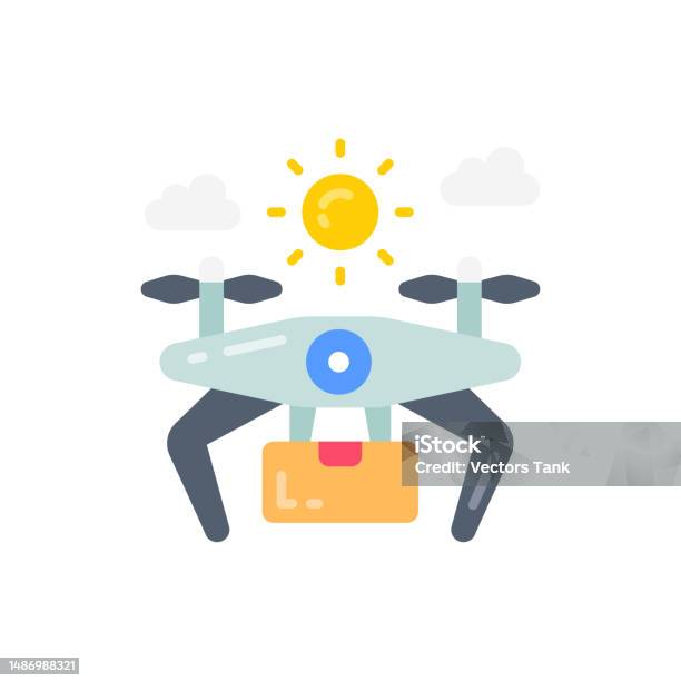 Icône Drone Autonome En Vecteur Logotype Vecteurs Libres De Droits Et