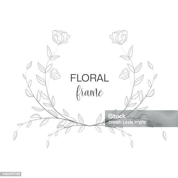 Bingkai Elegan Karangan Bunga Bunga Monogram Ircle Ilustrasi Stok ... Bingkai Elegan Karangan Bunga Bunga Monogram Ircle Ilustrasi Stok ...