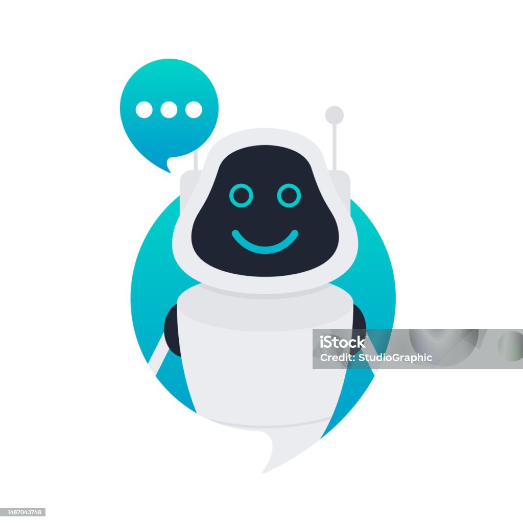 Desain Logo Chatbot Ikon Asisten Virtual Bot Kepala Bekerja Dengan ... Desain Logo Chatbot Ikon Asisten Virtual Bot Kepala Bekerja Dengan ...