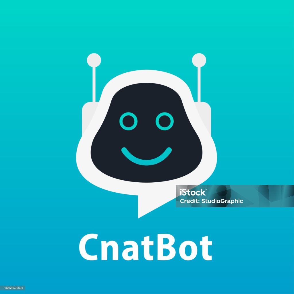 Desain Logo Chatbot Ikon Asisten Virtual Bot Kepala Bekerja Dengan ... Desain Logo Chatbot Ikon Asisten Virtual Bot Kepala Bekerja Dengan ...