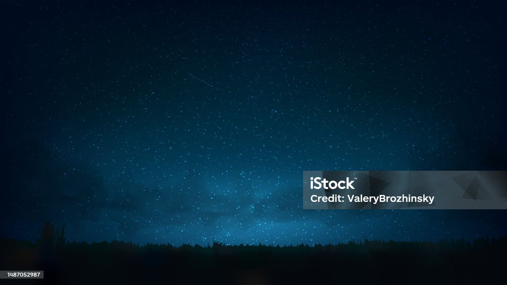 Malam Bersinar Langit Berbintang Bima Sakti Latar Belakang Ruang Biru ... Malam Bersinar Langit Berbintang Bima Sakti Latar Belakang Ruang Biru ...
