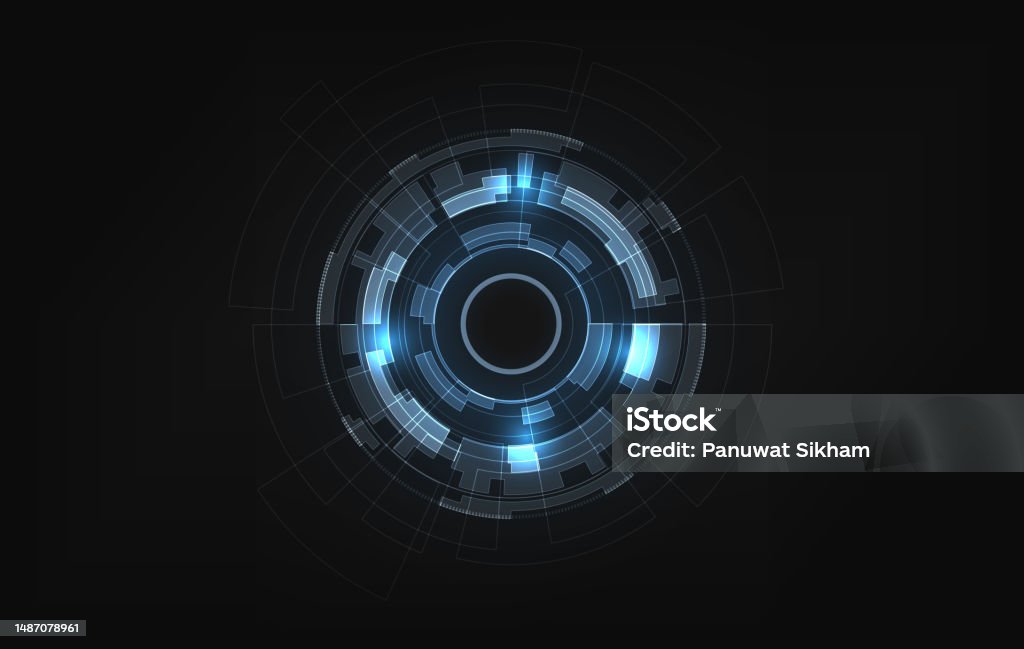 Ui Hud Sistem Teknologi Layar Inovasi Konsep Latar Belakang Template