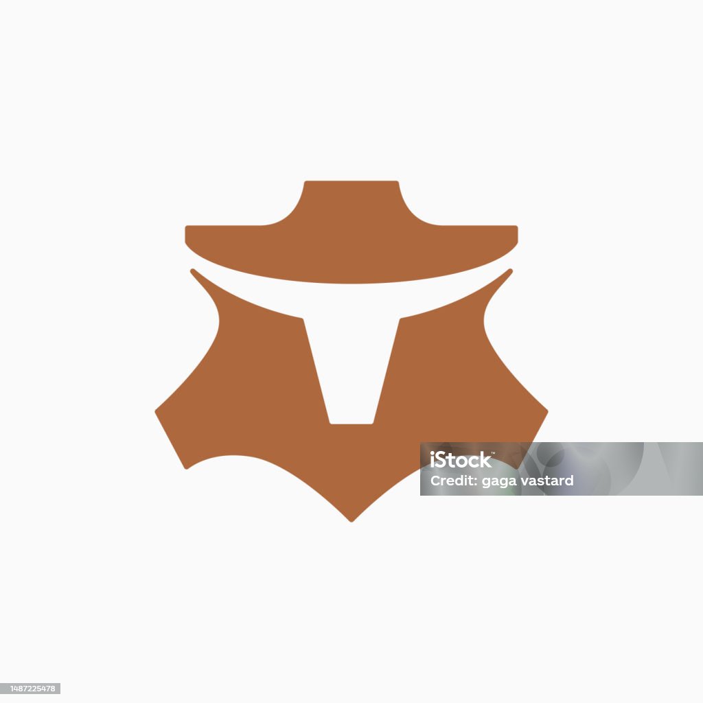 Vcuir Longhorn Symbole Bull Head Illustration De Licône Vectorielle