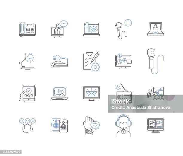 Programming Line Icons Collection Code Syntax Debugging Algorithm Logic Compilation Variable