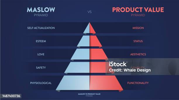 A Vector Infographic Banner Of Maslows Hierarchy Of Needs And The
