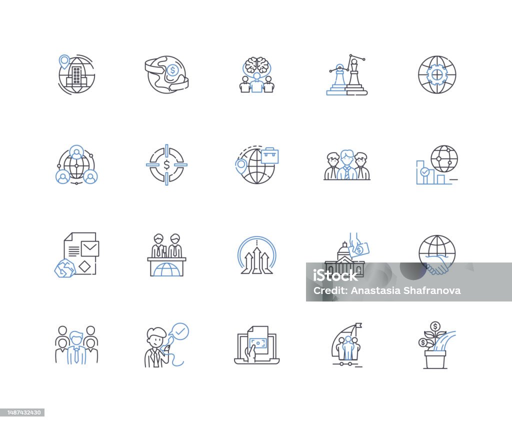 Homogenization Line Icons Collection Consistency Uniformity