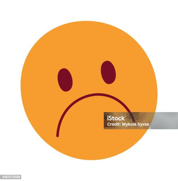 Vetores De Ícone De Emoji Triste E Mais Imagens De Comportamento