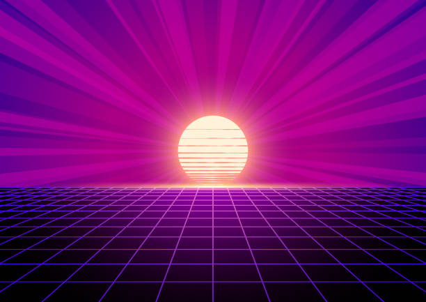Download Synthwave, Cyberpunk, Trippy. Royalty-Free Stock Illustration ...
