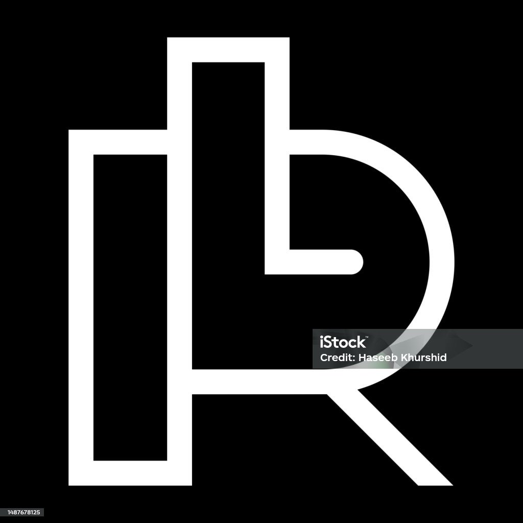 Logo Rl Minimal Icône Dune Lettre Lr Sur Fond De Luxe Idée De Logo