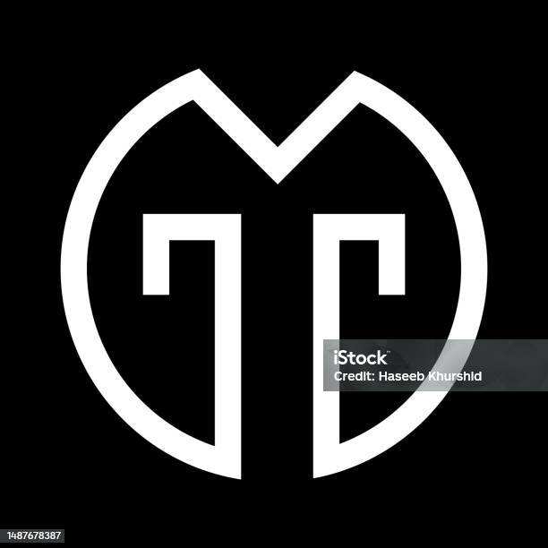 Logo Tm Minimal Icône Dune Lettre Mt Sur Fond De Luxe Idée De Logo