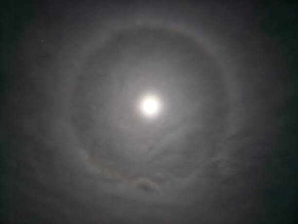 Free Stock Photo of Luminous full moon with halo effect | Download Free ...