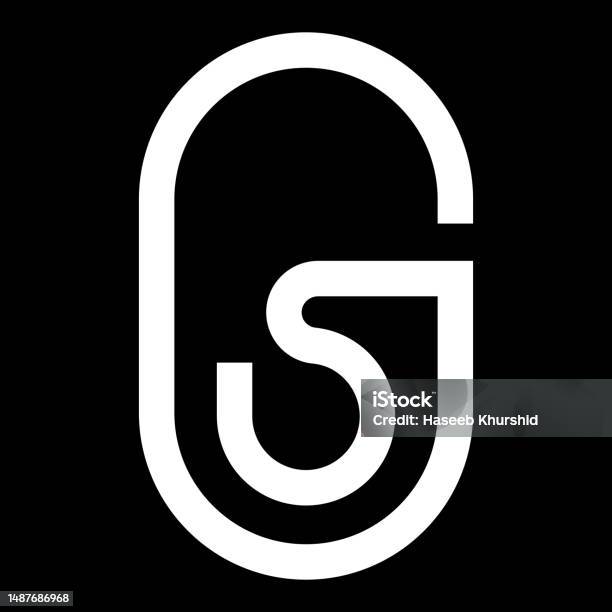 Logo Sg Minimal Icône Dune Lettre Gs Sur Fond De Luxe Idée De Logo