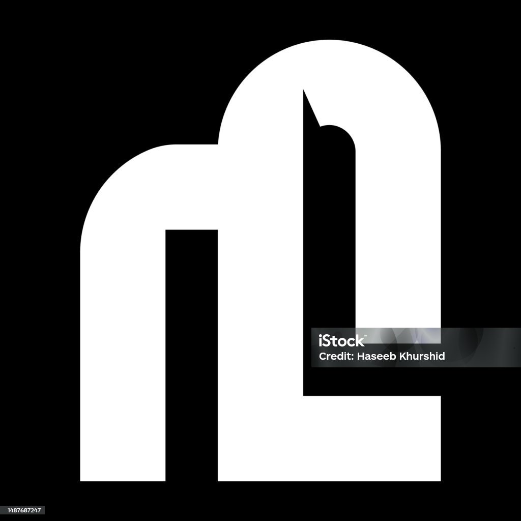 Logo Ml Minimal Icône Dune Lettre Ml Sur Fond De Luxe Idée De Logo
