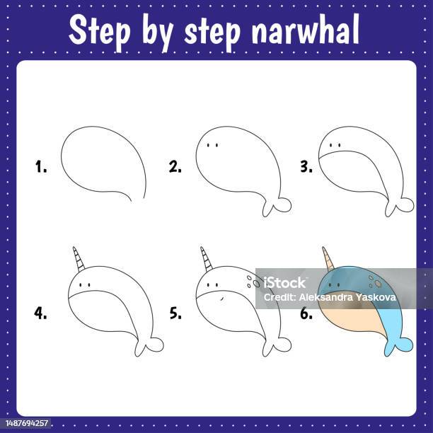 Lezione Di Disegno Per Bambini Come Disegnare Il Narvalo Tutorial Di ... Lezione Di Disegno Per Bambini Come Disegnare Il Narvalo Tutorial Di ...