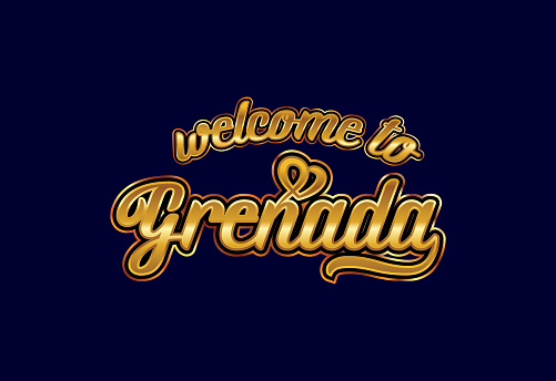 Welcome To Grenada Word Text Creative Font Design Illustration Welcome