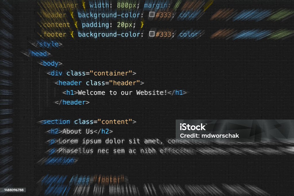 Html Website Code Colorful Programming Script Of An Internet Site Stock ... Html Website Code Colorful Programming Script Of An Internet Site Stock ...