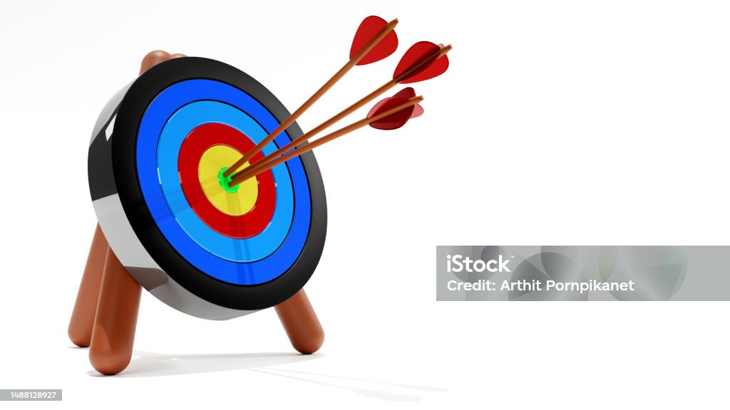 Rendering 3d Panah Merah Mengenai Pusat Papan Panah Target Panahan Dan ... Rendering 3d Panah Merah Mengenai Pusat Papan Panah Target Panahan Dan ...