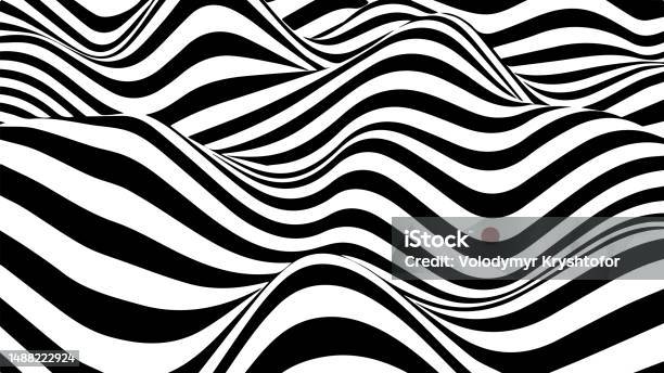 Gelombang Abstrak Garis Lengkung Putih Dan Hitam Halusinasi Ilusi Optik ... Gelombang Abstrak Garis Lengkung Putih Dan Hitam Halusinasi Ilusi Optik ...