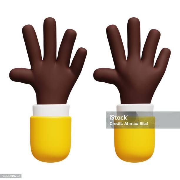 Photo Libre De Droit De Personnage De Dessin Animé Afroaméricain 3d