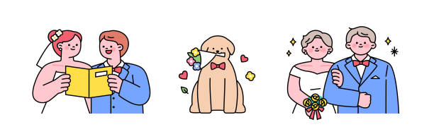 20 Old Man Young Bride Stock Illustrations Royalty Free Vector
