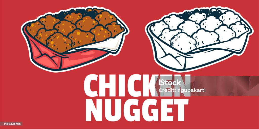 Ilustración de Nuggets De Pollo Ilustración Vectorial De Dibujo Colores ... Ilustración de Nuggets De Pollo Ilustración Vectorial De Dibujo Colores ...