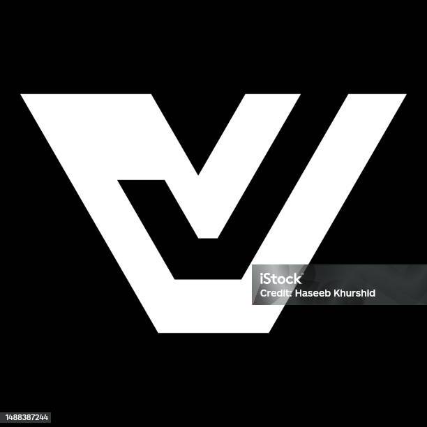 Logo Vj Minimal Icône Dune Lettre Vj Sur Fond De Luxe Idée De Logo