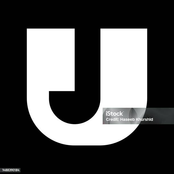 Logo Uj Minimal Icône Dune Lettre Uj Sur Fond De Luxe Idée De Logo