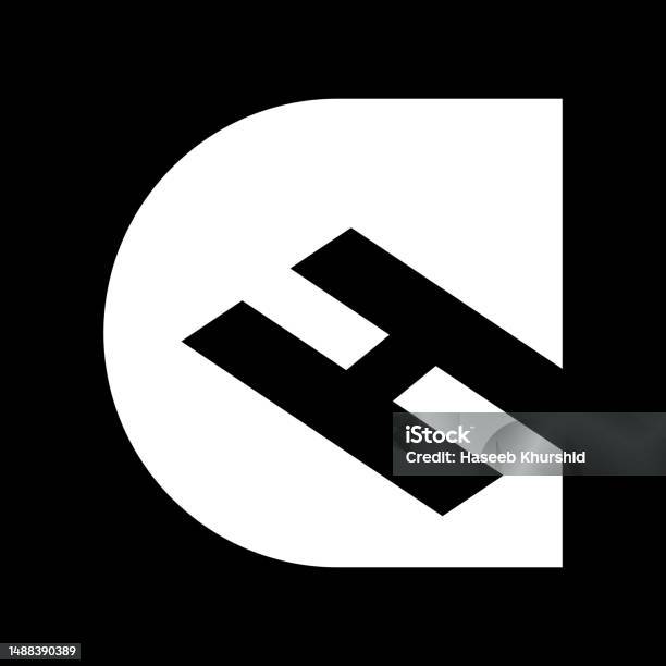 Logo Ch Minimal Icône Dune Lettre Hc Sur Fond De Luxe Idée De Logo