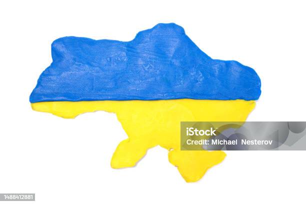 Peta Ukraina Terbuat Dari Plastisin Di Bendera Ukraina Warna Biru Dan ... Peta Ukraina Terbuat Dari Plastisin Di Bendera Ukraina Warna Biru Dan ...