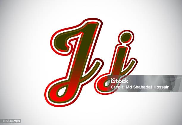 Anglais Lettre Majuscule Et Minuscule J Symbole De Lalphabet Graphique