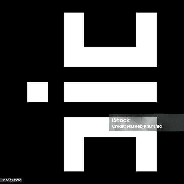 Logo Hi Minimal Icône Dune Lettre Ih Sur Fond De Luxe Idée De Logo
