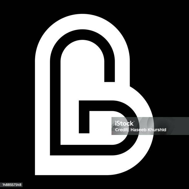 Logo Gb Minimal Icône Dune Lettre Bg Sur Fond De Luxe Idée De Logo