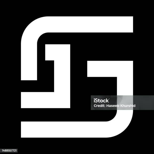 Logo Gj Minimal Icône Dune Lettre Jg Sur Fond De Luxe Idée De Logo