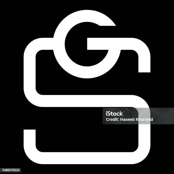 Logo Sg Minimal Icône Dune Lettre Gs Sur Fond De Luxe Idée De Logo