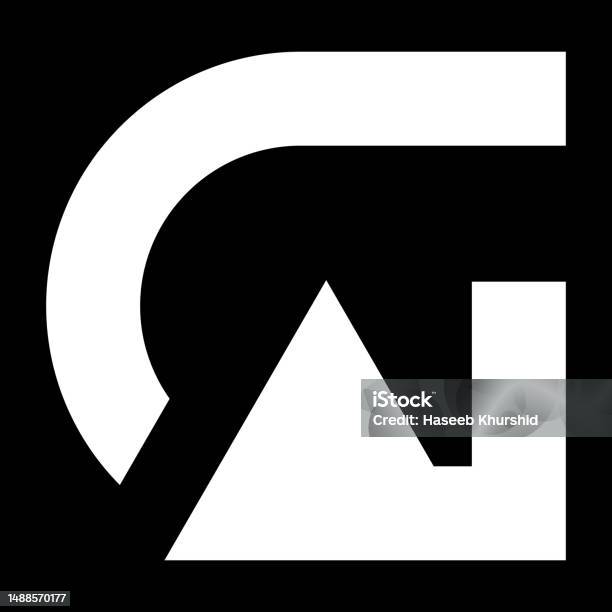 Logo Minimal Ag Icône Dune Lettre Ag Sur Fond De Luxe Idée De Logo